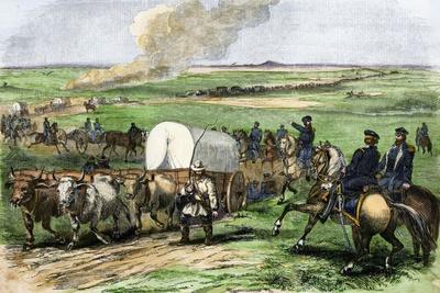 American Arm Expedition to the Prairie, circa 1850: the Convoy of ...
