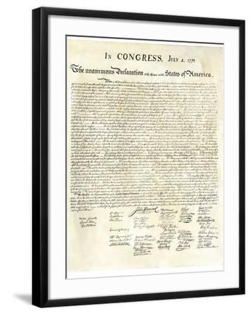 'American Declaration of Independence, c.1776' Giclee Print ...