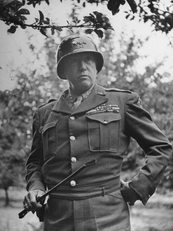 'American General George S. Patton in Normandy, France' Photographic ...