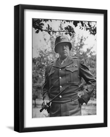 'American General George S. Patton in Normandy, France' Photographic ...