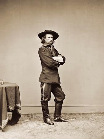 'Portrait of General George Armstrong Custer, 1865 (Albumen Print ...