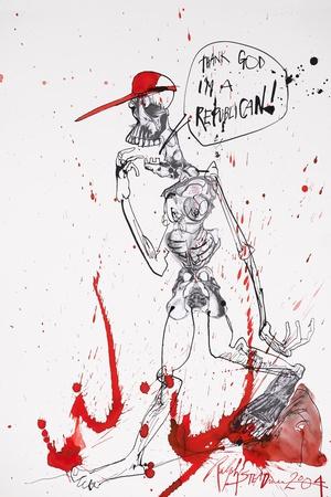 'American Presidents 30, Thank God I'm a Republican, 2004 (drawing ...