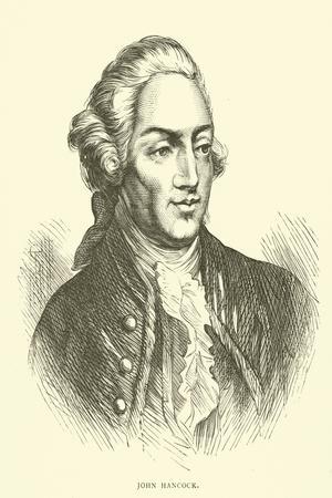 'John Hancock, American Merchant and Politician (Engraving)' Giclee ...