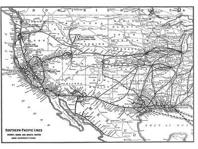 Southern Pacific Lines, Sunset, Ogden and Shasta Routes and Connections ...