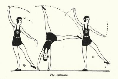'The Cartwheel (Litho)' Giclee Print - American School | AllPosters.com