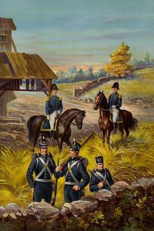 US Army, Infantry and General Officers, 1813-1821 (Colour Litho) Giclee ...
