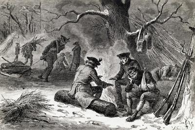 'American Troops at Valley Forge' Giclee Print | AllPosters.com