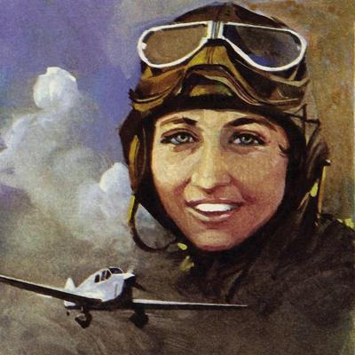'Amy Johnson Who Flew from Croydon to Capetown' Giclee Print ...