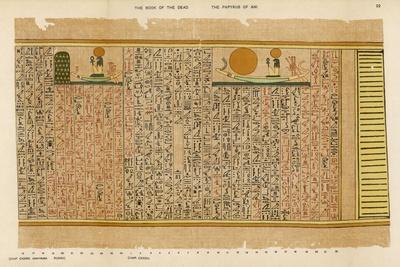'An Example of Egyptian Hieroglyphics: The Sun-God in His Bark' Art - E ...