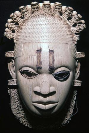 'An ivory mask from Benin, Nigeria worn by the Oba of Benin on ...