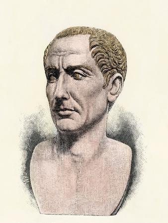'Ancient History. Bust of Jules Cesar (Julius Gaius Caesar, 101-44 Bc ...