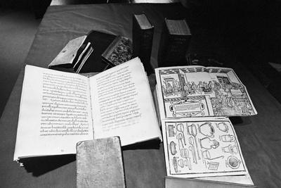 Ancient Recipes and Drawings Medieval Cookbook Photographic Print ...
