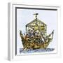 'Ancient Roman Trading Ship with an Early Rudder' Giclee Print ...