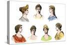 'Ancient Rome: Different Hairstyles of Roman Women. 19Th Century Color ...