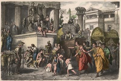 'Ancient Rome: Street Scene,' Giclee Print - Heinrich Leutemann ...