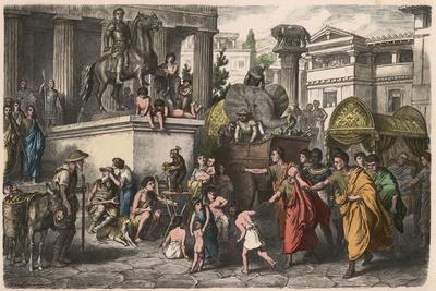 'Ancient Rome: Street Scene,' Giclee Print - Heinrich Leutemann ...