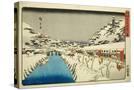 'Snow at Akabane Bridge in Shiba (Shiba Akabane no yuki), from the ...