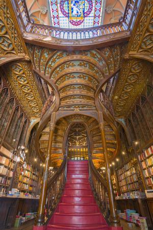 'An old bookshop in Porto called Livraria Lello. Oporto city, Porto ...
