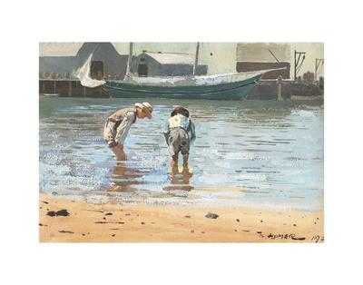 Boys Wading, 1873 Prints - Andrea Homer | AllPosters.com
