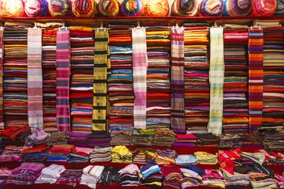 'Morocco, Marrakech, Carpets in Market' Photographic Print - Andrea ...
