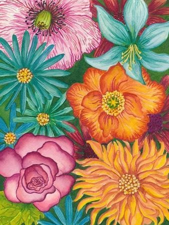 'Free Hand Floral' Giclee Print - Andrea Strongwater | AllPosters.com