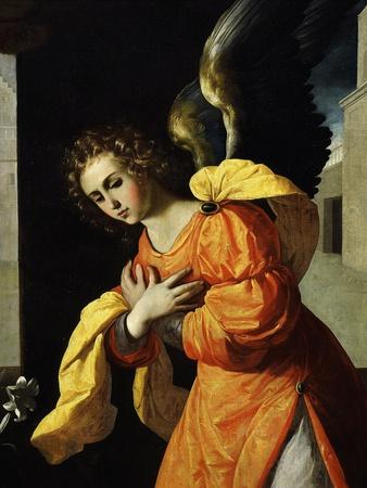 'Angel Gabriel, from the Annunciation, 1638-39 (Detail)' Giclee Print ...