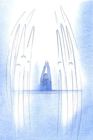 'Angels Surround Christ as He Appears, Hidden in the Host, amongst Us ...