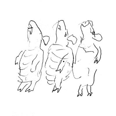 'Animal Farm, p103 Chapt 7, 1995 (drawing)' Giclee Print - Ralph ...