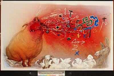 'Animal Farm, p126&127, 1995 (drawing)' Giclee Print - Ralph Steadman | AllPosters.com
