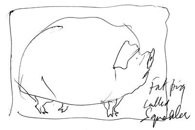 'Animal Farm, p16 Chapt 2, 1995 (drawing)' Giclee Print - Ralph Steadman | AllPosters.com