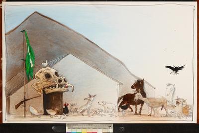 'Animal Farm, p66&67, 1995 (drawing)' Giclee Print - Ralph Steadman | AllPosters.com