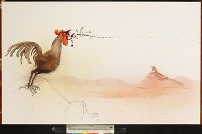 'Animal Farm, p72&73, 1995 (drawing)' Giclee Print - Ralph Steadman ...