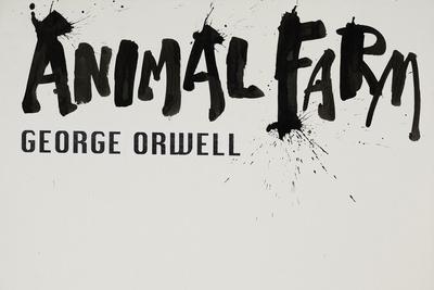 'Animal Farm, title script, 1995 (drawing)' Giclee Print - Ralph ...