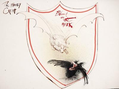 'Animals (Birds) Additions 8, Blessed are the Meek (drawing)' Giclee ...