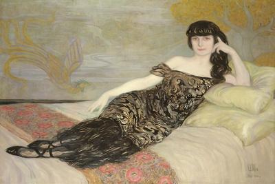 'Anna De Noailles (1876-1933), 1914 (Oil on Canvas)' Giclee Print ...