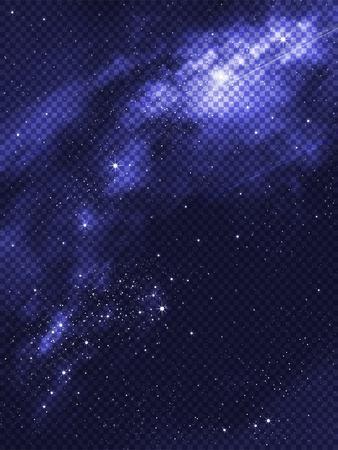 Starry Light Effect with Cloud Sky Background.Element Design Nature ...