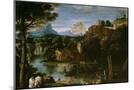 'Annibale Carracci (Attribution) / 'Landscape with Bathers', Late 16th ...