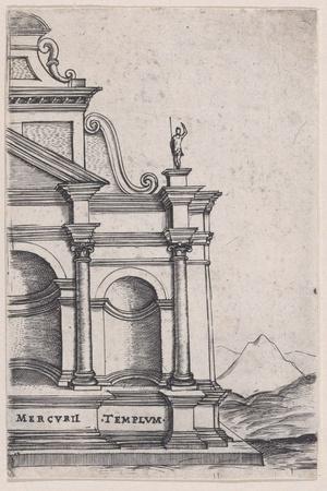 Mercurii Templum (Views of Ancient Roman Temples and Arches), 1535-40 ...