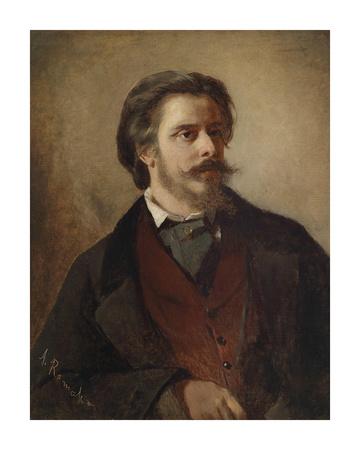 'Portrait of the Painter Berthold Winder' Premium Giclee Print - Anton ...