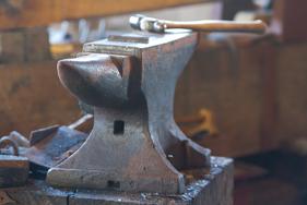 'Anvil in Blacksmith Metal Workshop Photo Poster' Posters | AllPosters.com