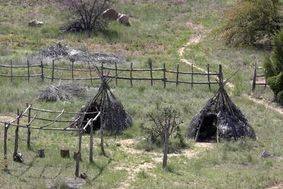 'Apache Village of Wickiups Reconstructed along the White River, Fort ...