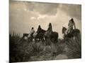 'Apaches. before the Storm- Four Apache on Horseback on Horseback under ...