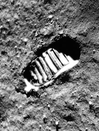 'Apollo 11 Astronaut Footprint on Moon' Photographic Print | AllPosters.com