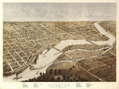 'Appleton, Wisconsin - Panoramic Map' Prints - Lantern Press ...