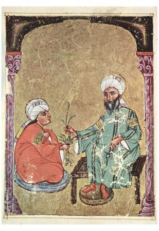 Arab painters of the book of herbs Dioskurides (De Materia Medica (The ...