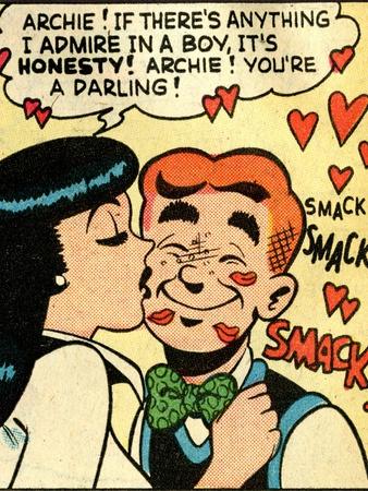'Archie Comics Retro: Archie and Veronica Comic Panel; Smack! (Aged ...