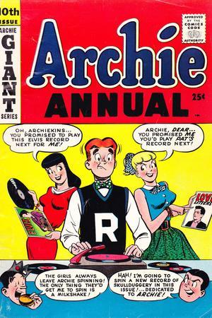 'Archie Comics Retro: Archie Annual Comic Book Cover 10th Issue (Aged ...