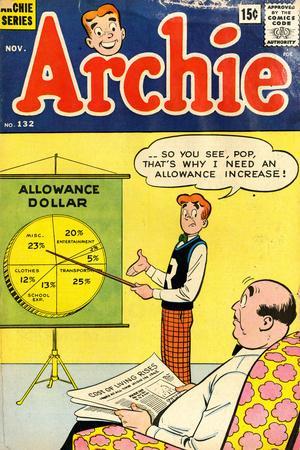 'Archie Comics Retro: Archie Comic Book Cover No.132 (Aged)' Prints ...