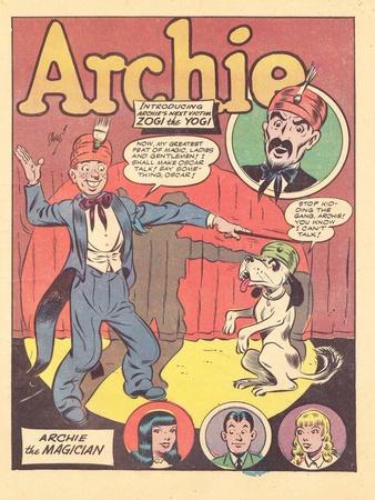 'Archie Comics Retro: Archie Comic Panel Archie the Magician (Aged ...