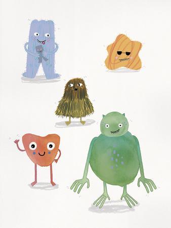 'Kooky Friends - Joy' Giclee Print - Archie Stone | AllPosters.com